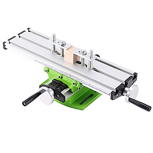 ZOENHOU 12.2 Inch Milling Machine Worktable, Precise Adjustive Multifunction Drill Vise Fixture Working Table, Compound Slide Table Cross X Y Vise for Drill Press Bench