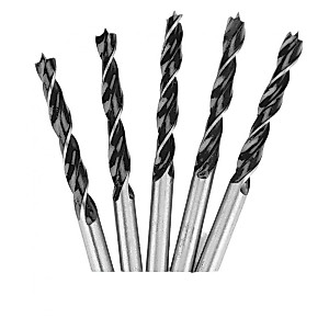 CLAHJQX 5pcs Brad Point Wood Drill Bit Three Point Woodworking Drill 6/7/8/9/10mm Wood Drill Bit Set