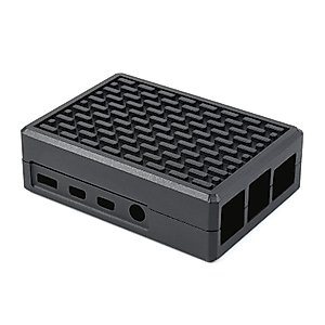 Waveshare Aluminum Grid Grooved Case for Raspberry Pi 4 Inner Heatsink Pillars