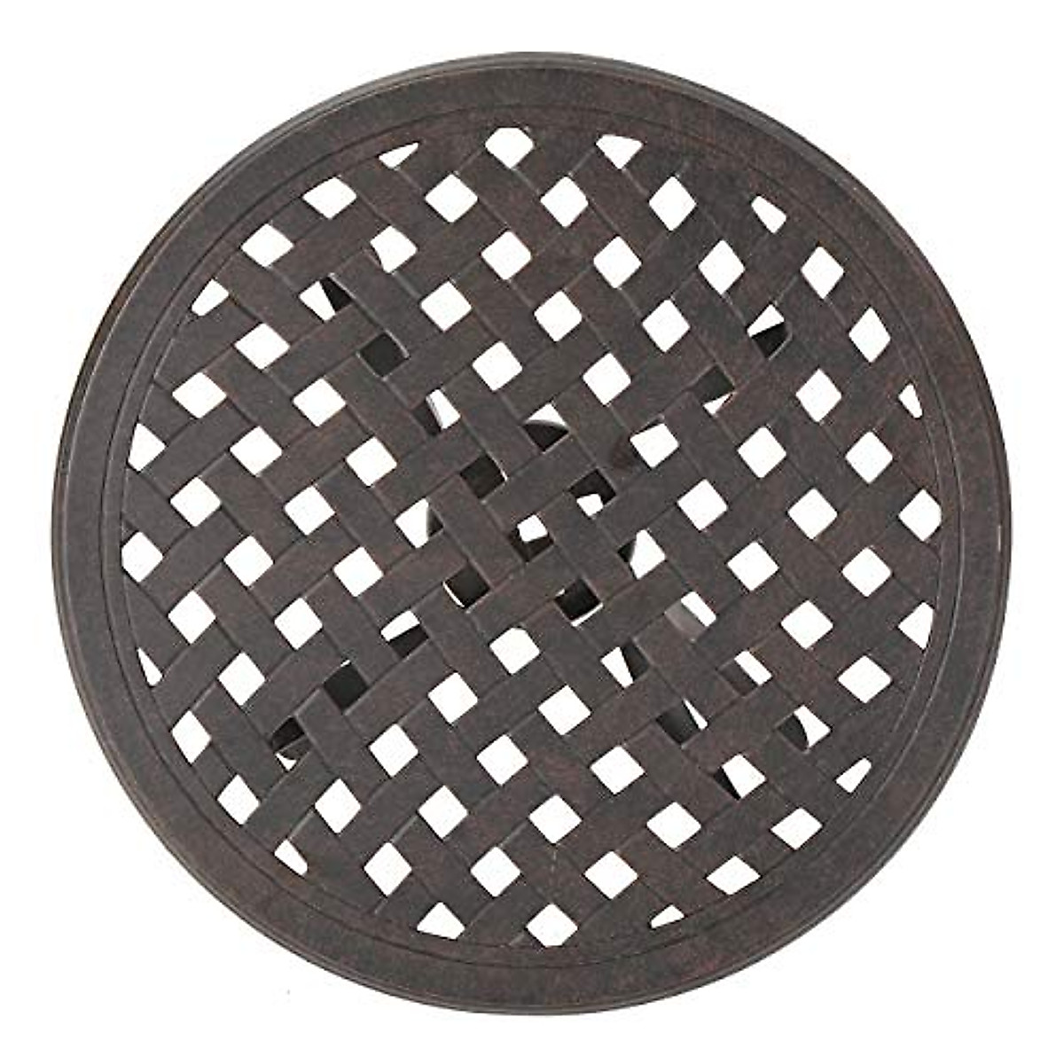 Christopher Knight Home Lola Outdoor 19" Cast Aluminum Side Table, Bronze Finished