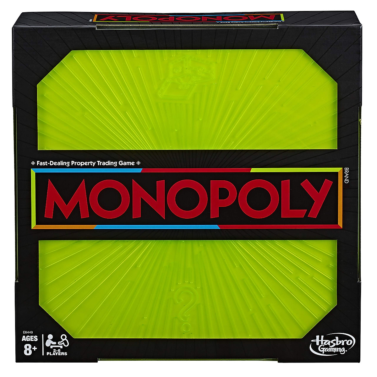 Monopoly Neon Pop Board Game for Kids Ages 8 & Up for 2-6 Players