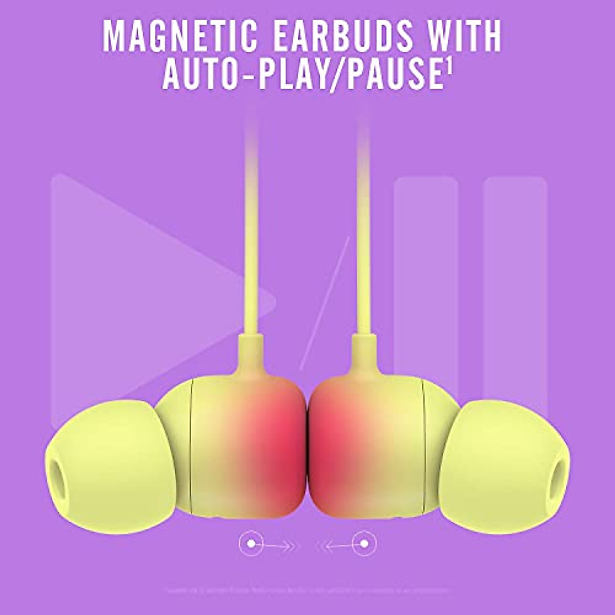 Beats Flex Wireless Portable Bluetooth Earbuds Built-in Microphone - Yuzu Yellow (Renewed)