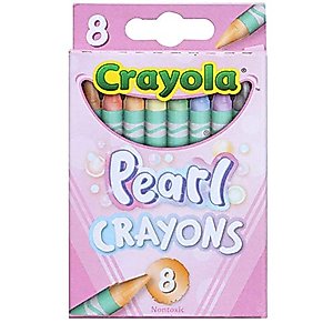 Crayola Pearl Crayons 8 Count