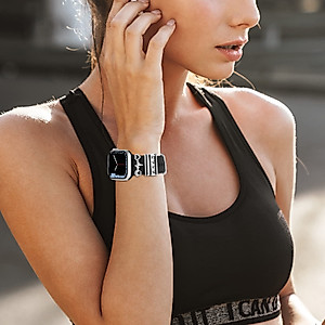 Watch Band Charms Decorative Rings Loops Compatible with Apple Watch 38mm 40mm 41mm 42mm 44mm 45mm 49mm Metal Slide Watchband Accessories Charm for iWatch Ultra 2 Series 9 8 7 SE 6 5 4 3 2 1,