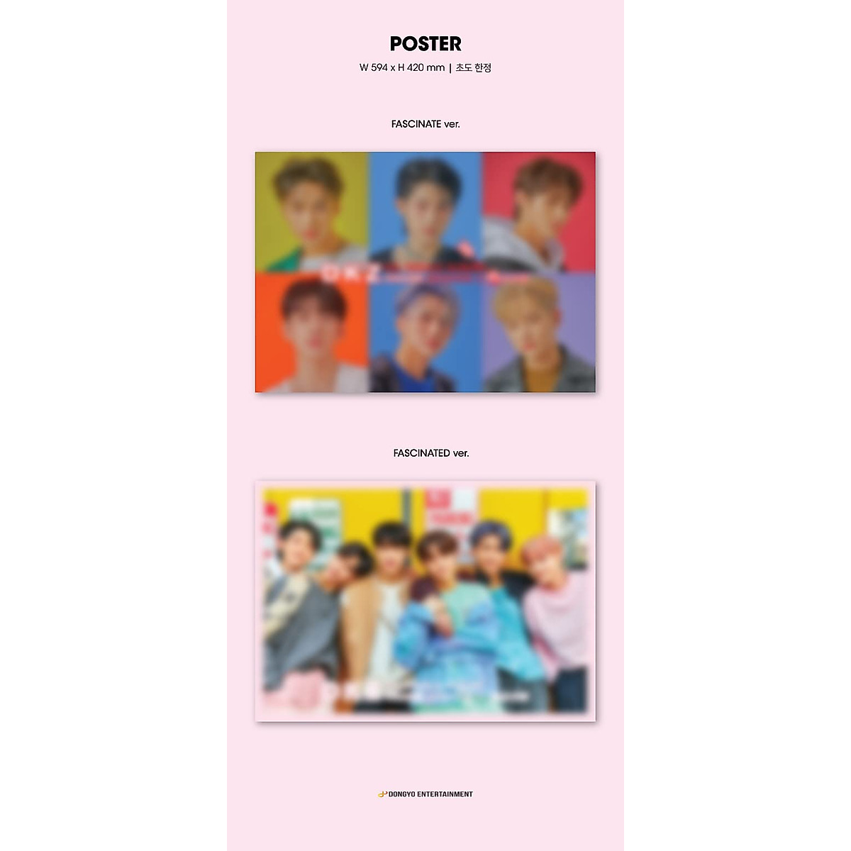 DKZ Chase Episode 2. MAUM 6th Single Album Fascinate Version CD+96p PhotoBook+2p PhotoCard+1p Postcard+1p 4Cut PhotoFilm+1p ID Card+1ea Sticker+Tracking Sealed