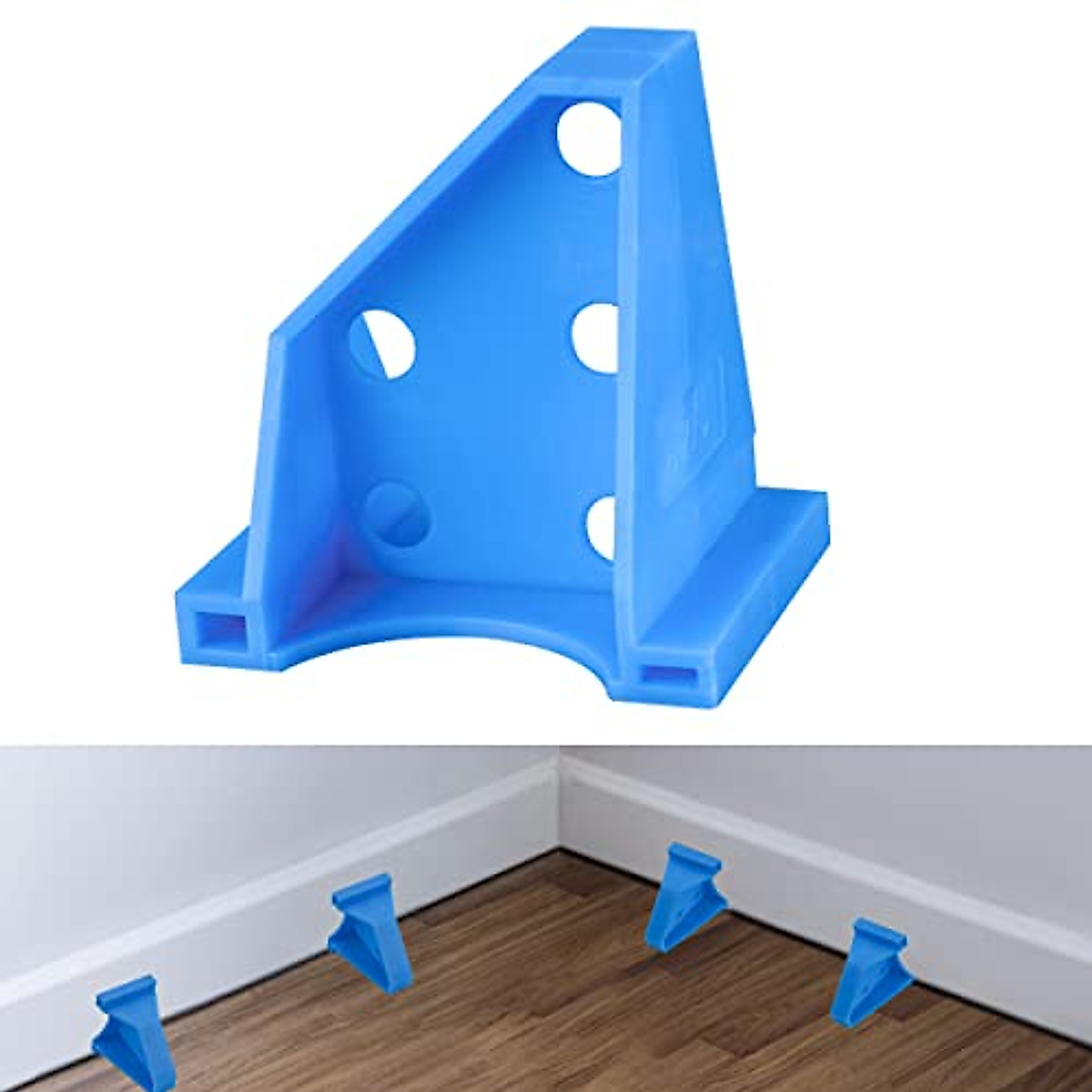 30PCS Upgrade Flooring Spacer, Laminate Wood Flooring Tools,Compatible w/Vinyl Plank, Hardwood & Floating Floor Installation etc,Hardwood Flooring w/1/4 & 1/3 Gap,Special Triangle Stay in Place