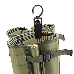 12pcs Black Plastic Portable Strong Swivel Hook Multi-Functional Clips Laundry Hooks Clothes Pins Hanging Curtain Clips Beach Towel Clips from Blowing Away