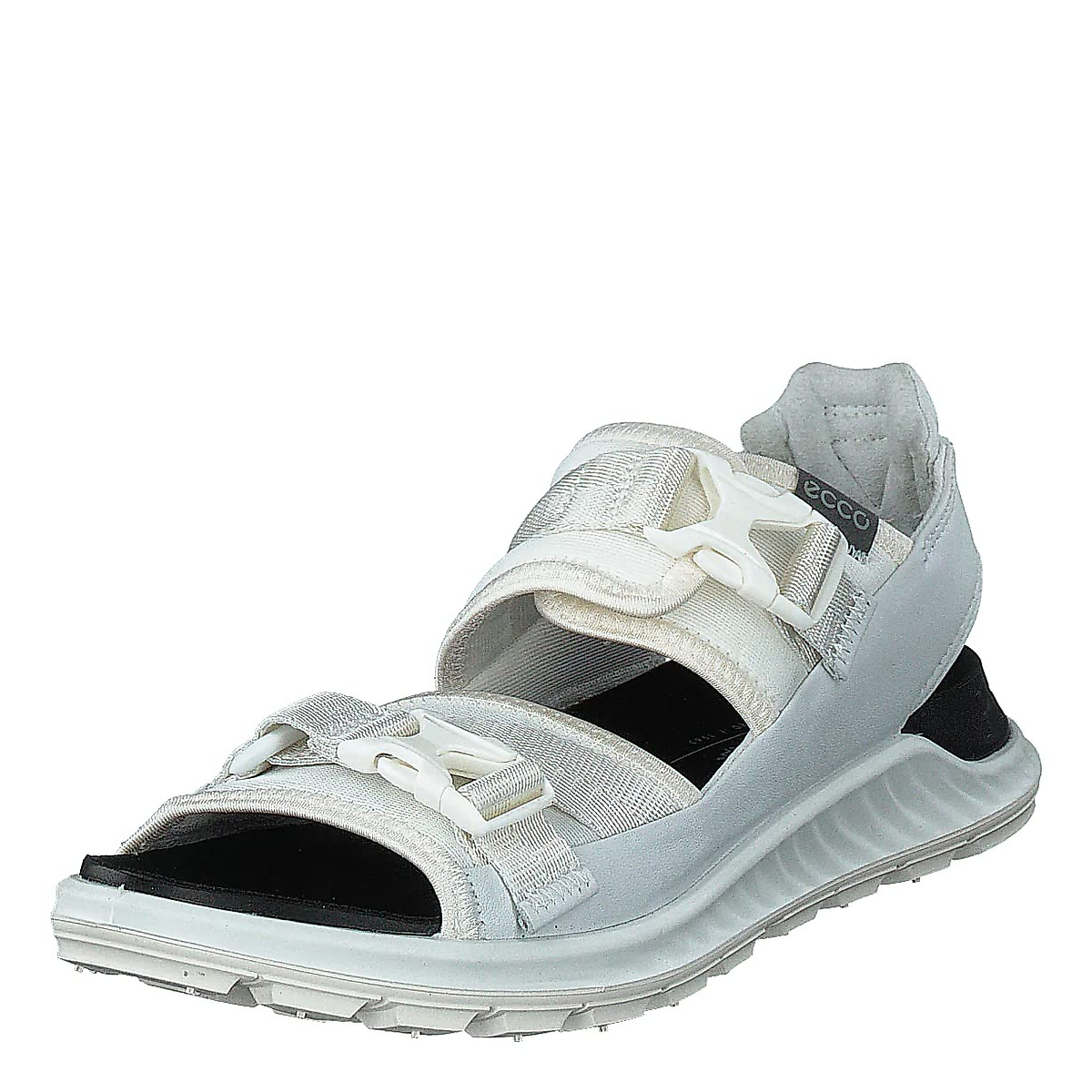 ECCO Women's EXOWRAP 2 Strap Buckle Sport Sandal, White/White, 5-5.5