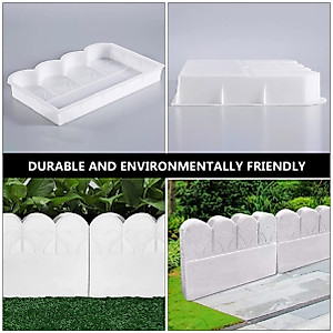 HANABASS Concrete Molds Concrete Molds Fence Maker Garden Fencing Brick Garden Edging Border Landscape Edging Border Lawn Edgings Simulated Brick Plastic Concrete Mold Molds Outdoor Playpen