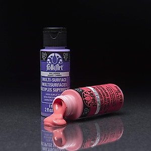 FolkArt 16 Piece Multi Surface Acrylic Craft Paint Set Formulated to be Non-Toxic that is Perfect for Beginners and Artists, Bright Colors Count, 2 Fl Oz (Pack of 16)