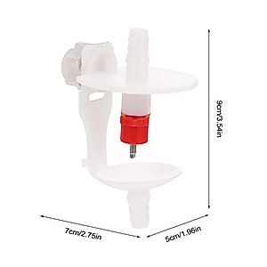 balacoo Bird Water Dispenser 4pcs Bird Water Feeder Automatic Parrot Water Bottle Pet Bird Plastic Drinker Bowl Waterer Clip Dispenser for Cage Pet Budgie Lovebirds Cockatiel Poultry Auto Feeder