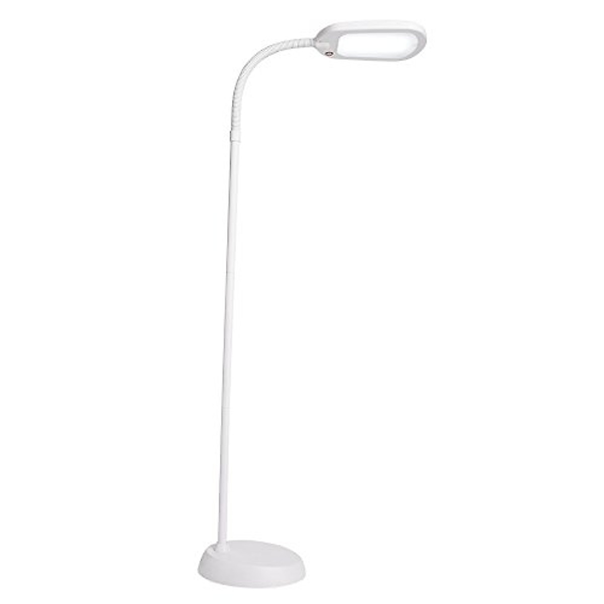Newhouse Lighting NHFL-AP-WH Apollo LED Floor Lamp Energy-Efficient Natural Reading Artists Crafts Adjustable Gooseneck Task Light, White
