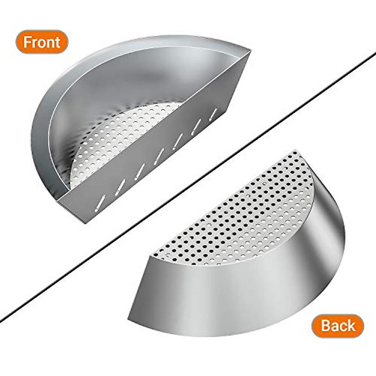 only fire Upgraded Stainless Steel Charcoal Briquet Holder Charcoal Basket for Weber 22 Inch Kettle Grill and Other Similar Charcoal Grills