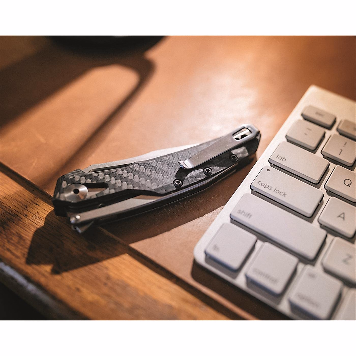 Zero Tolerance Original 0990, CPM 20CV Spear Point Pocket Knife, 3.25-in. Blade, Manual KVT Ball Bearings Opening, Inset Liner Lock (0990), Multicolor, Cotton Jersey