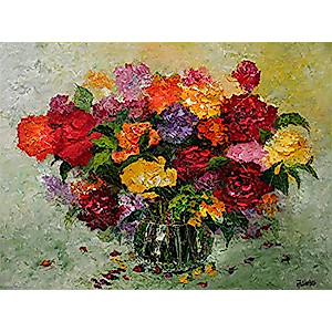 SOLD Abundance of Love, Still Life Rose Flowers By Internationally Renown Artist Andre Dluhos