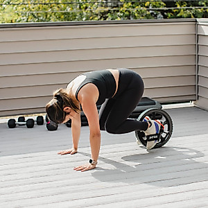 Lifeline Fitness Power Wheel Full Body Workout Ab Roller, Functional Full Body Ab Roller Wheel, Upper/Lower Body Workout, Home Workout Equipment with Foot Straps