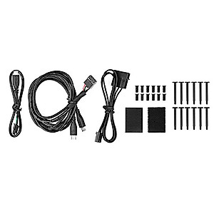 Thermaltake CL-F054-PL12SW-A Riing Plus 12 LED RGB Radiator Fan - Black (Pack of 5)