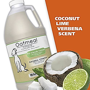 Wahl Dry Skin & Itch Relief Pet Shampoo for Dogs – Oatmeal Formula with Coconut Lime Verbena 64oz - Model 821004-050