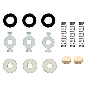 Cheerock 14Pcs Trumpet Valve Repair Kit with Spring Felt Washers Cork Pad Trumpet Valve Replacement Parts