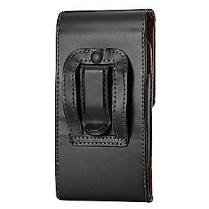 Vertical PU Leather Belt Clip Holster Phone Case with Belt Loop Pouch for iPhone Xs Max Galaxy A10 A20 S10+ S9 Plus Motorola Moto G7 G6 Play E5 E4 Plus Z3 ASUS ZenFone 5Q Xiaomi Redmi Note 7 BLU G9
