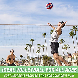 GoSports Pro Neoprene Pool Volleyball 2 Pack, Waterproof Volleyballs with Ball Pump