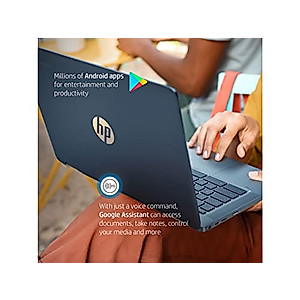 HP 2022 14" Touchscreen Chromebook x360 Convertible Laptop, Intel Celeron N4120 Processor, 4GB RAM, 64GB eMMC Storage, HD Webcam, Forest Teal, Chrome OS, 128GB SnowBell USB Card