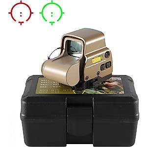 558 Holographic red and Green dot Metal Sight with Quick Release 20mm Rail（Tan