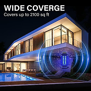 Klahaite Electric Bug Zapper Outdoor, Mosquito Zapper Indoor, Fly Zapper, Fly Trap, Mosquito Killer for Home Backyard Patio