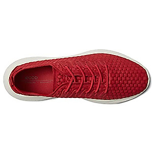 ECCO Women's Therap Lace Sneaker, Chili RED Nubuck, 8-8.5