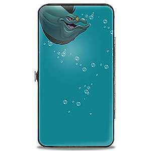 Buckle-Down Women's Hinge Wallet-Little Mermaid Ursula, 7" x 4"