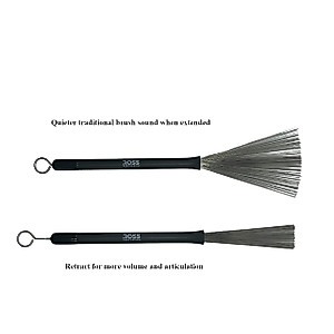 ROSS Percussion Retractable Wire Drum Brushes