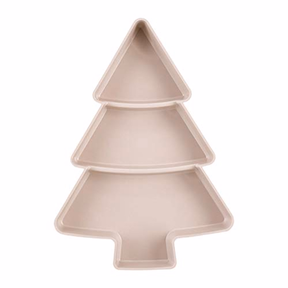 UPKOCH Serving Platter Fruit Dessert Plate Christmas Tree Shape Dinnerware Nuts Snacks Plate Candy Dishes for Christmas Holiday Party(Light Pink)