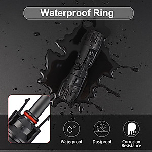 Vemote Solar Panel Connector to SAE Adapter Cable, 30A IP68 Waterproof PV Extension Wire with SAE Polarity Reverse Adapter 10AWG for Rv Caravan Solar Panels Battery Charger