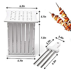 BBQ 36 Holes Meat Skewer Kebab Maker Box Machine Beef Meat Maker Grill Barbecue Kitchen Accessories Tools The Goods for Kitchen