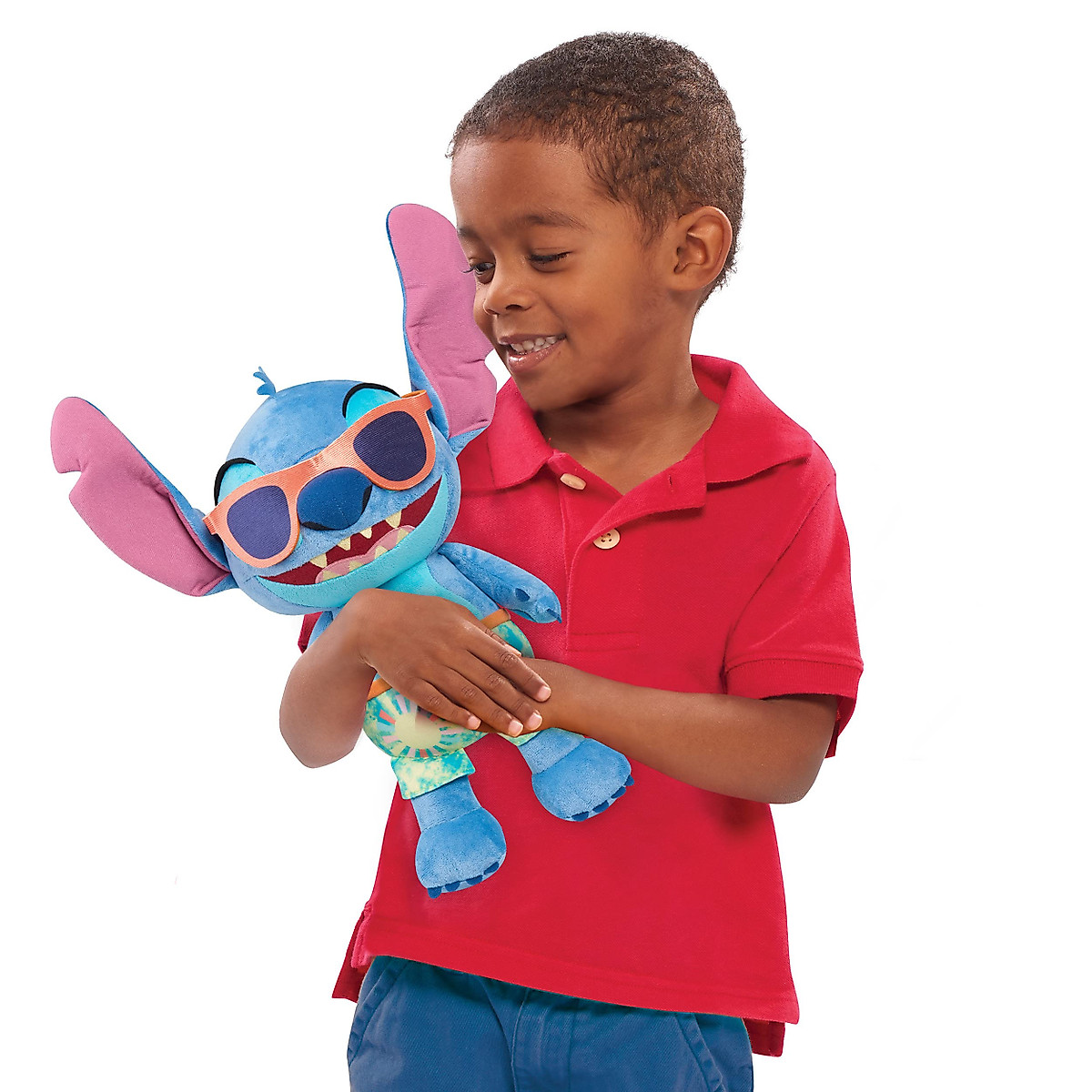 Disney Street Beach Large Plush Stitch, 17-Inch Stuffed Animal, Alien, Disney's Lilo and Stitch