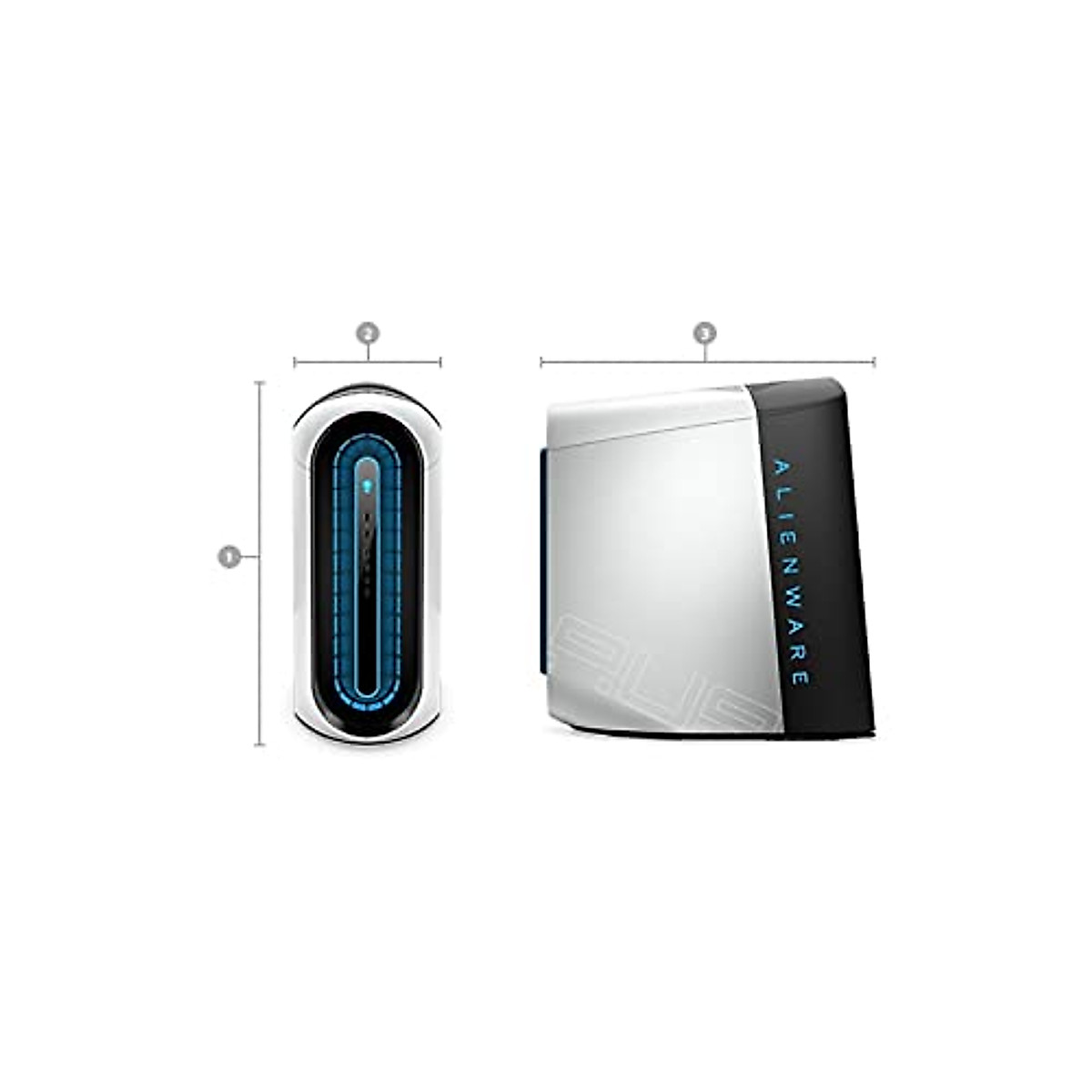 Dell Alienware Aurora R12 Desktop | Core i7-11700F - 1TB HDD Hard Drive - 32GB RAM - Nvidia GeForce RTX 3080 | 8 cores @ 4.9 GHz - 10GB GDDR6X Win 10 Home White (Renewed)