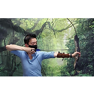 SAS 7.5" Leather Suede Arm Guard One Size Archery Bow Range with 3-Strap Buckles