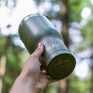 Beast 30 oz Tumbler Stainless Steel Vacuum Insulated Coffee Ice Cup Double Wall Travel Flask (Army Green)