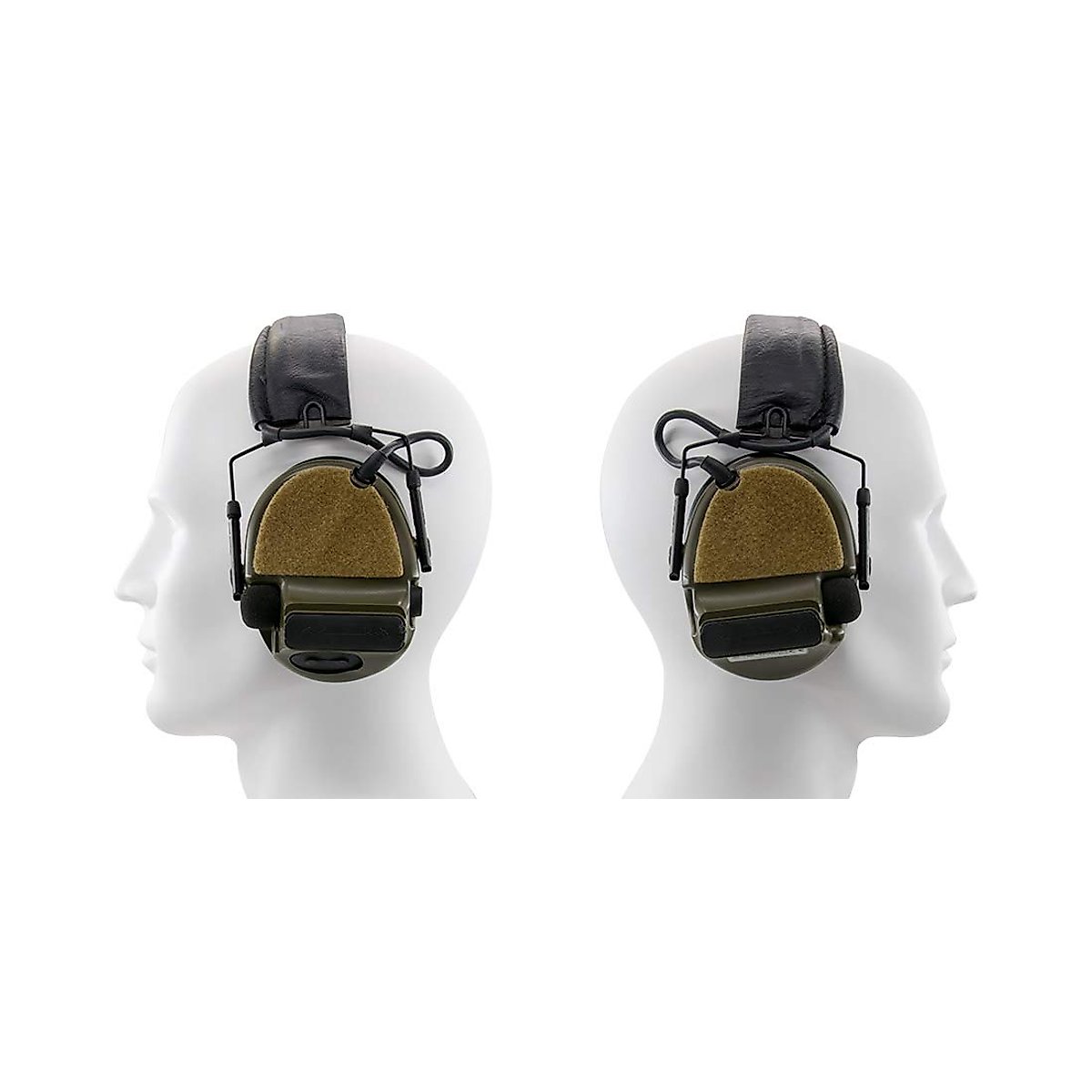 Armorwerx Hook & Loop Deck Set Compatible with Peltor Comtac Headset (Tan)