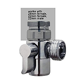 MissMin faucet to shower hose diverter to Dishwasher Snap,aerator quick connect to hand bidet and shower,for bathroom/kitchen sink