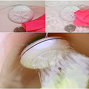 YoBuyBuy Turbo Washing Machine Portable Travel Washer Air Bubble and Rotating Mini Washing Machine,White