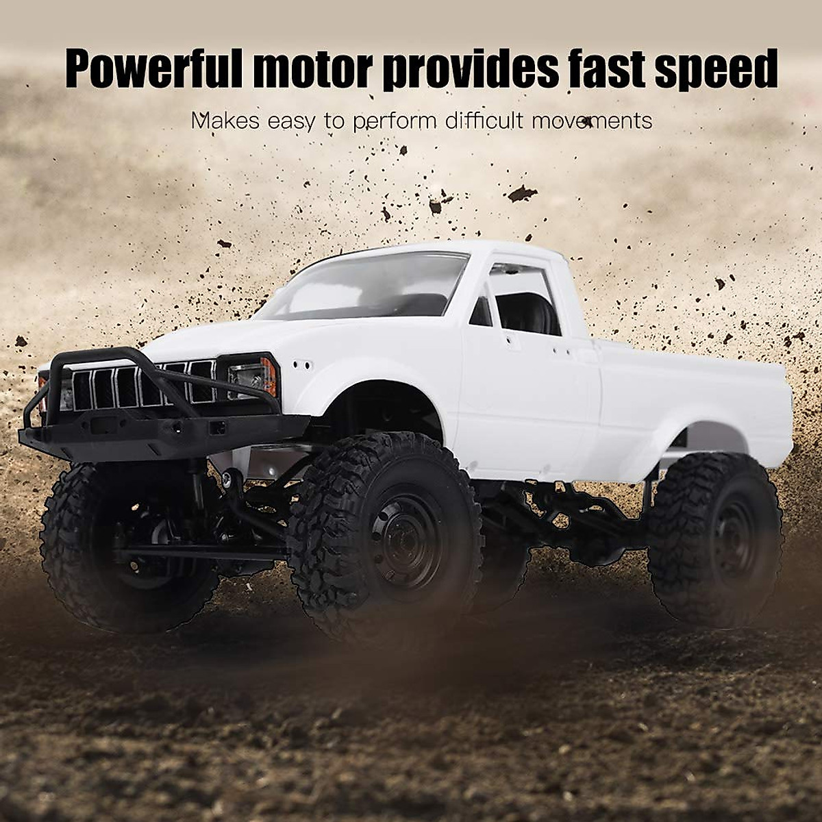 RC Rock Crawler, C24-1 2.4G 1/16 Scale Full Scale 4WD Off Road RC Cars Electric Truck Plastic Whole Toy Parts Accessory Rc Rock Crawler