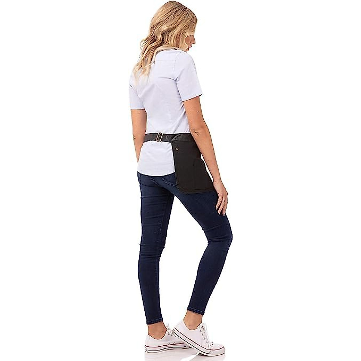 Chef Works Unisex Indy Hipster Apron, Steel Grey, One Size