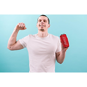 Budweiser Can/Bottle Cooler Built-in Bluetooth Speaker - Double Insulated Beverage Holder, Portable Cooler, Bluetooth 5.0 Technology, 100% Leak Proof,12 or 16 oz Cans, Regular or Slim Cans