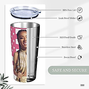 LAZHANG Keyshia Music Cole Stainless Steel Insulated Car Sippy Cup With Lid Travel Mug for Cold Hot 20 oz