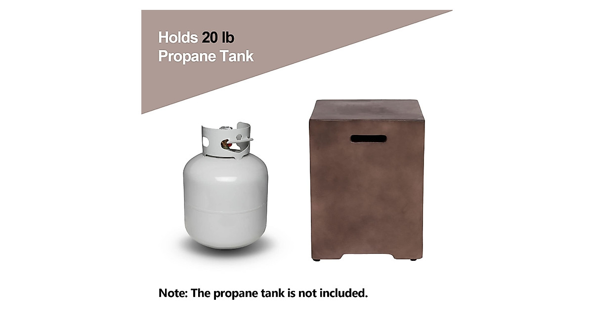 COSIEST Outdoor Hideaway Tank Table for Fire Pits