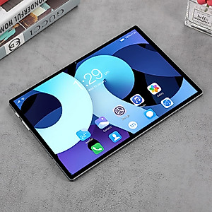 10.1 inch P10 Tablet, 4+32G Full Screen Tablets with Dual SIM Card Slots, Android 8, 1280x800 HD, WiFi, Bluetooth, GPS, 2MP/5MP Camera (Black)