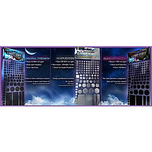 LightDims Black Out Edition Light Blocking LED Covers (2 Sheets) Shapes & Uncut Sheet for Electronics & Appliances. Blocks 100% of Light, in Retail Packaging.