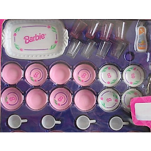 Barbie FUN FIXIN' DISHWASHER Set DELUXE APPLIANCE Playset w DISH WASHER, Dishes & MORE (1997 Arcotoys, Mattel)