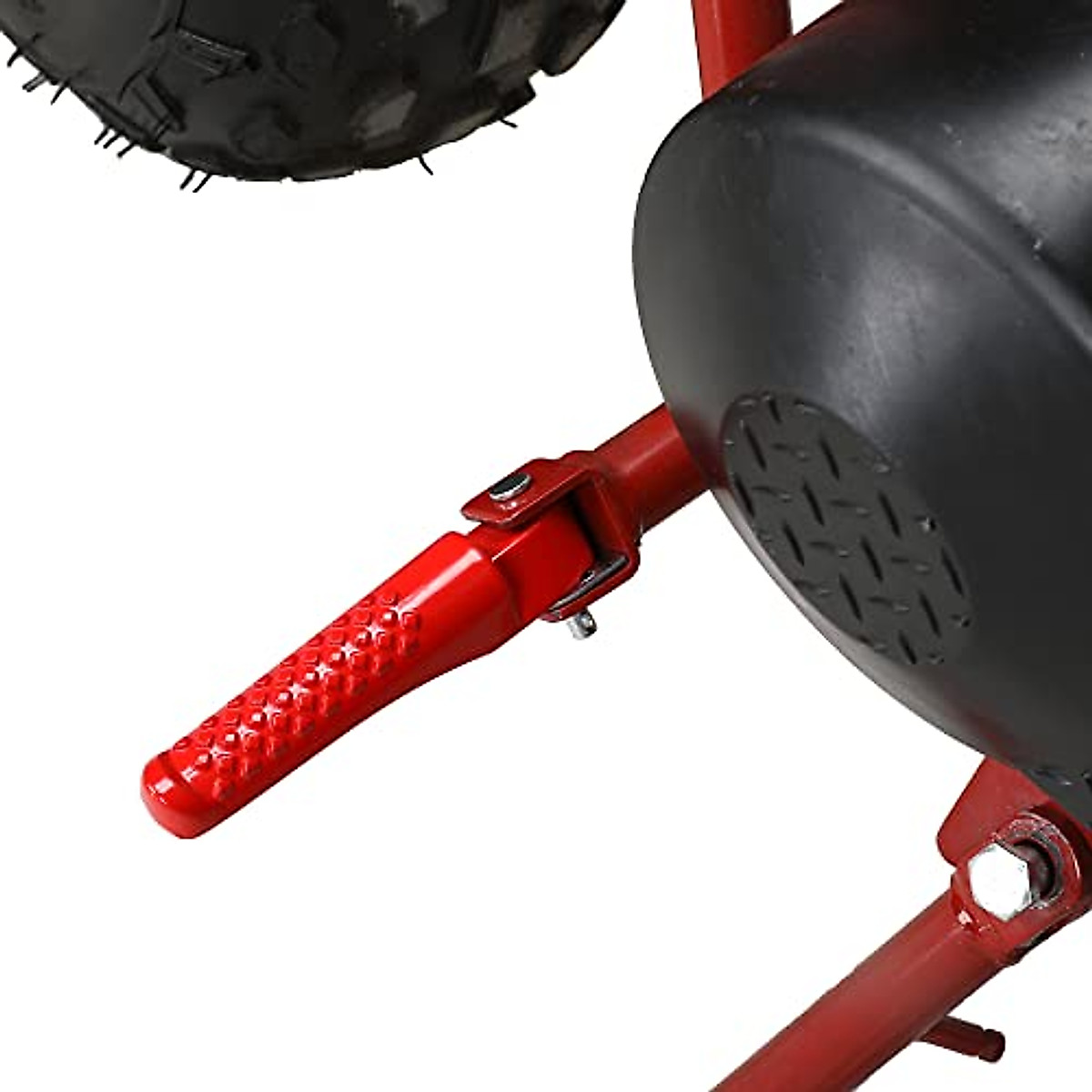 GREHUA Foot Pegs Footrest Bracket Set Assembly Kit for 6.5Hp 212cc 196cc Coleman BT200X CT200U-EX CT200U-EXR CT200U Trail 200 CT100U Trail 100 Powersports Motor Mini Bike Parts Left Right 2 pack Red